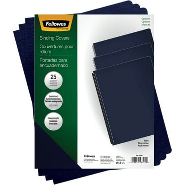 Fellowes Expressions Linen Presentation Covers - Oversize, Black, 200 ...