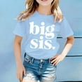 Bainana Girls Summer Light Blue T-Shirts Letter Print Short Sleeve Crew ...
