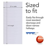 "Resilia Heavy-Duty 27"" x 6' Clear Vinyl Carpet Protector Runner Mat ...