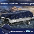 Seapisode 900D Marine Grade Pontoon Boat Cover, Waterproof, Fits 25ft ...