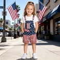 250th Anniversary American Flag Boys Overalls Adjustable Straps 4th of ...