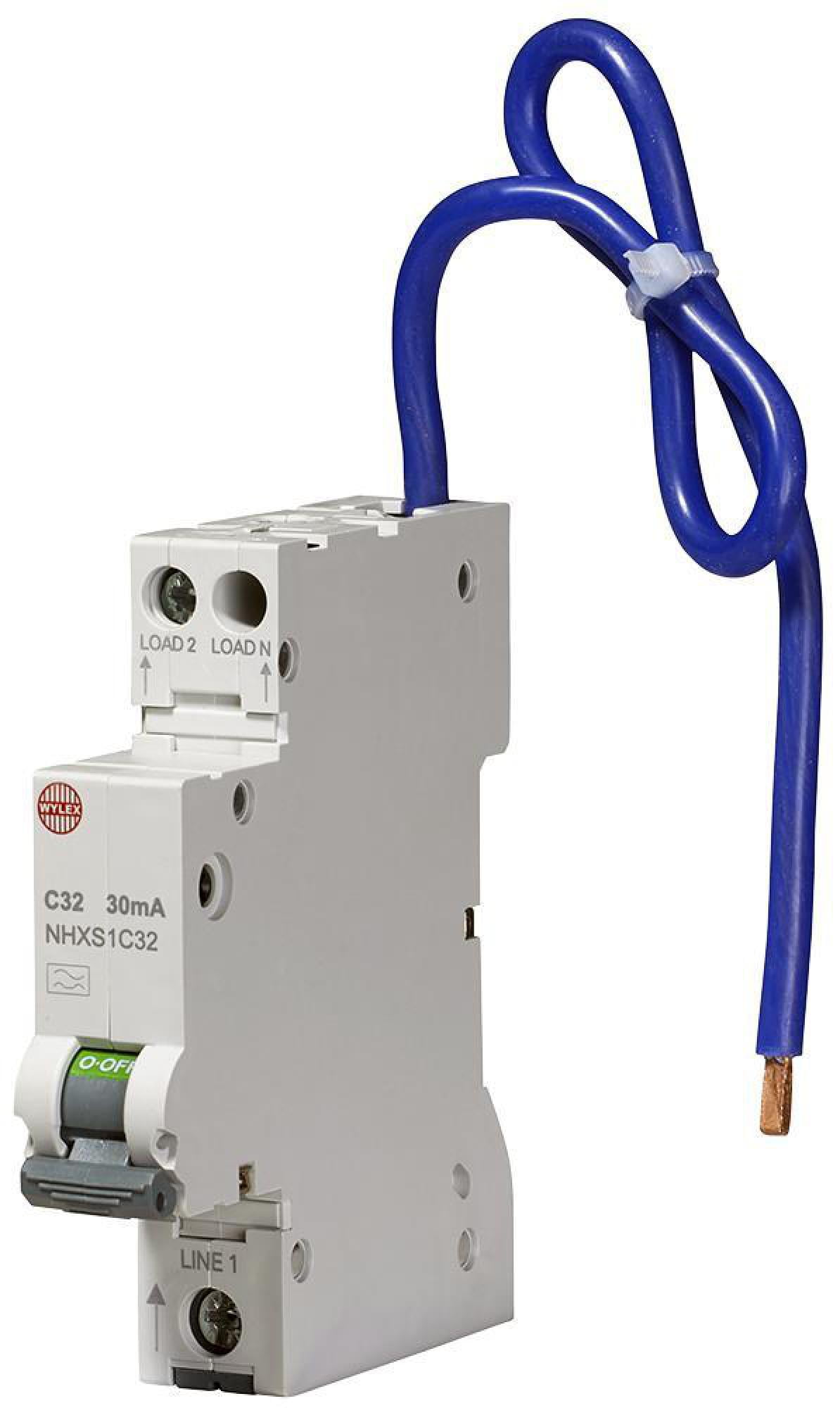 WYLEX - 32A 30mA RCBO single module C Curve - Walmart.com