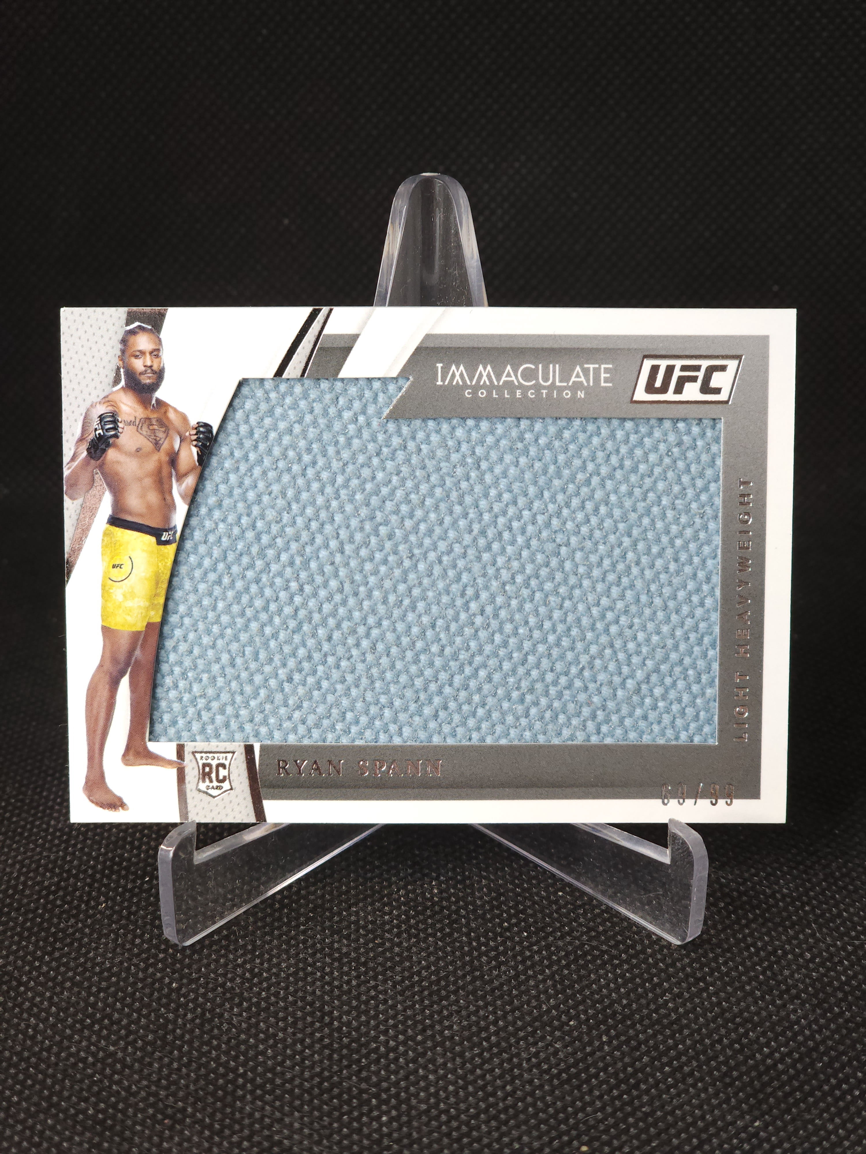 2021 Panini Immaculate Collection UFC Ryan Spann #FM-RSP /99 RC Patch ...