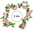 Yesbay Simulation Flower 7 Colors Simulation Rose Flower Vine - Walmart.com