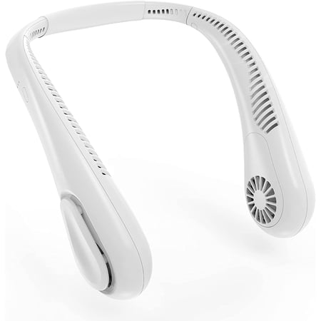 Bladeless Neck Fan, 5000mAh Rechargeable Battery Powered, 4 Speeds ...