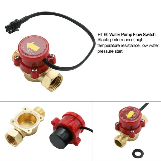 H Water Flow Switch,1 PCS HT-60 AC220V Waterpumpflowswitch Pump Flow ...