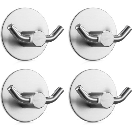 Double Prong Robe Hooks, Heavy Duty Coat Hook Retro Cloth Hanger ...