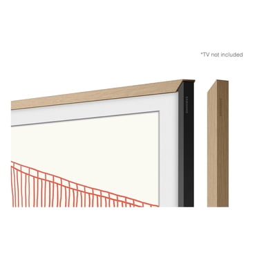 "SAMSUNG 65"" Class The Frame Customizable Bezel Modern Teak VG ...