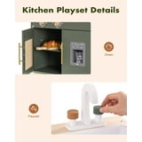 Robud Kids Kitchen Play Set with Refrigerator, Ice Maker, Pretend ...