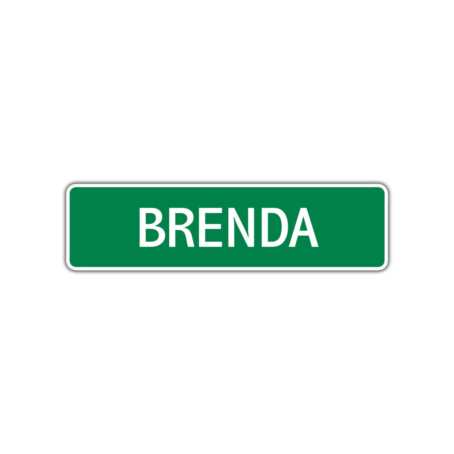 Brenda Girls Children Name Letter Printed Plaque Decoration Novelty ...