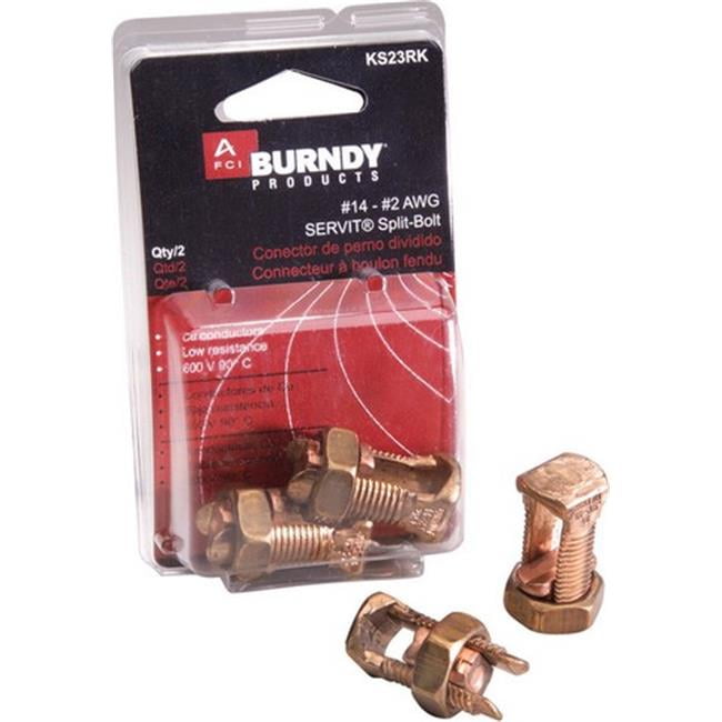 Burndy Servit Split Bolt Connector 2 pk - Walmart.com