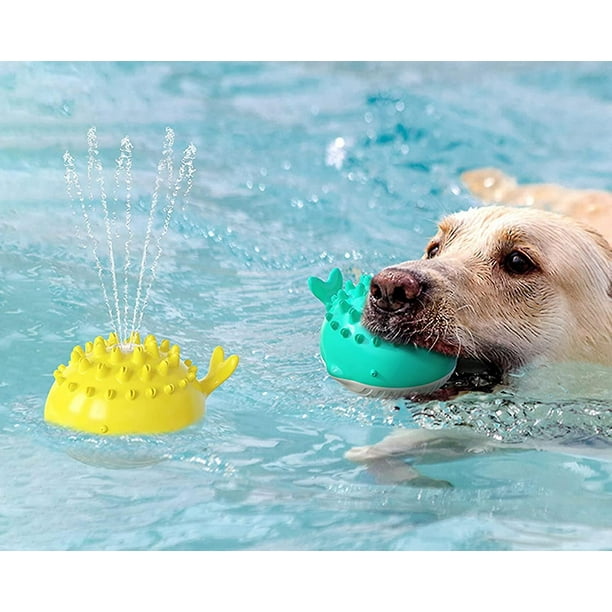 Dog Water Toy Summer Electric Water Spray Chew Toy Pool Toys Floating ...