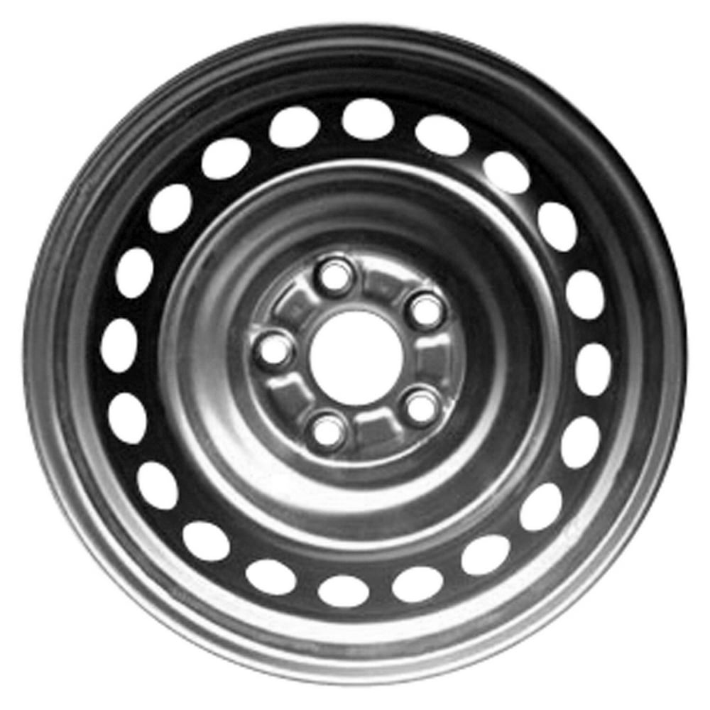 16 X 6.5 Reconditioned OEM Steel Wheel, All Painted Black, Fits 2012 ...