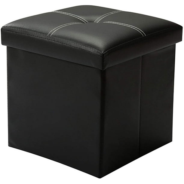 12'' Cube Ottoman Pouffe Storage Box Lounge Seat Footstools, Stool Seat ...