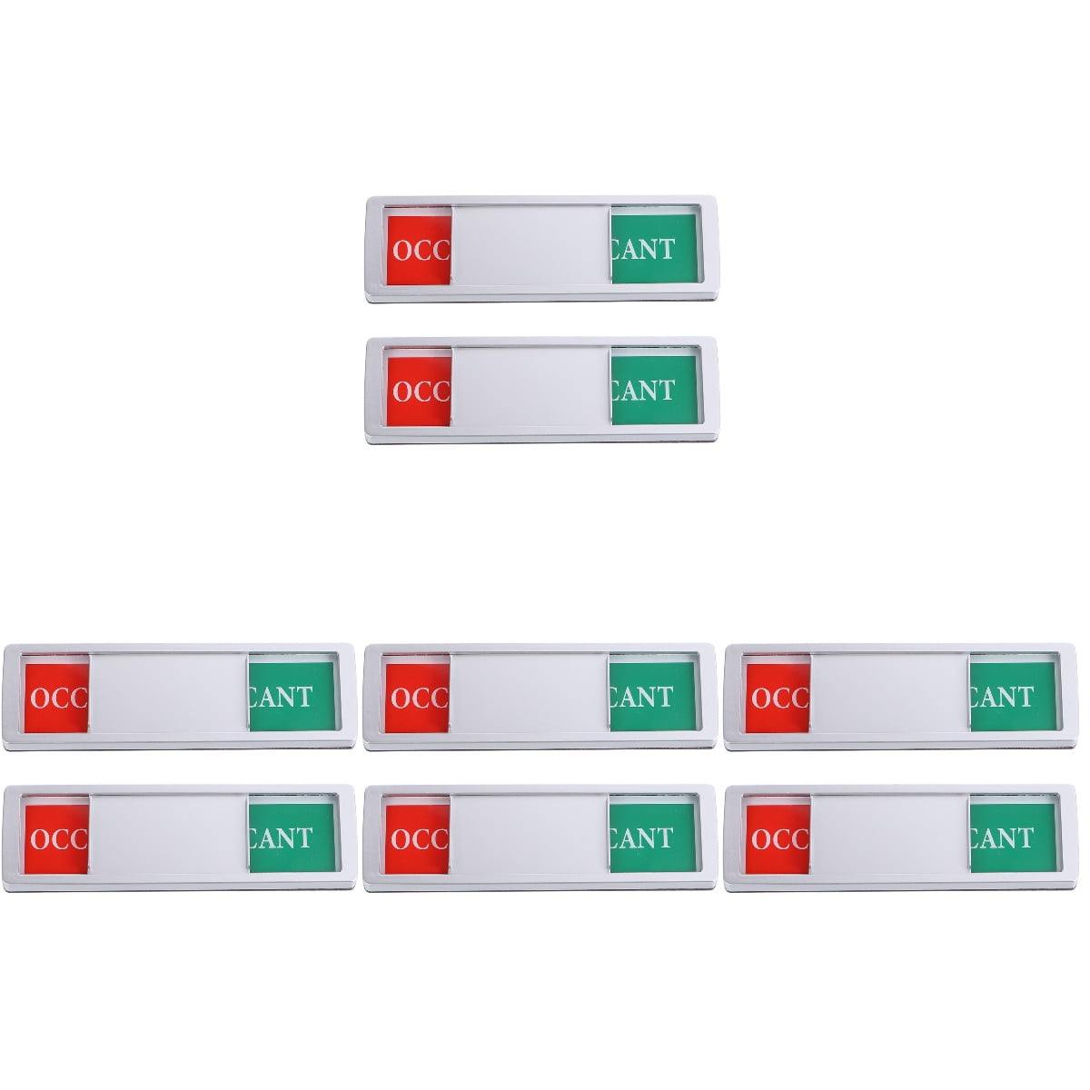 NUOLUX 8 pcs Privacy Signs Occupied Vacant Indicator Signs Magnetic ...