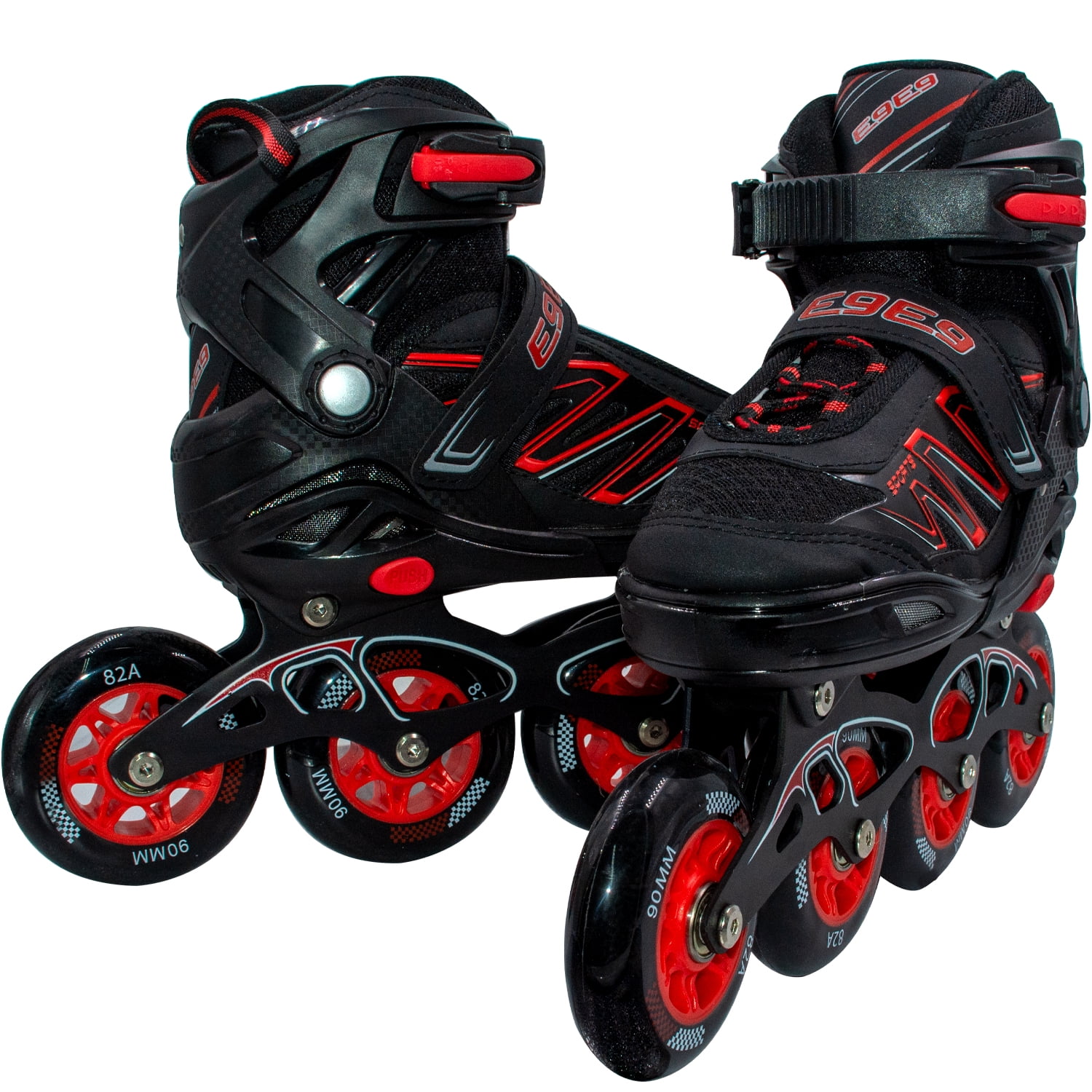 Patines Linea Profesionales Llanta 90 mm Centurfit Ajustables Talla 22 ...