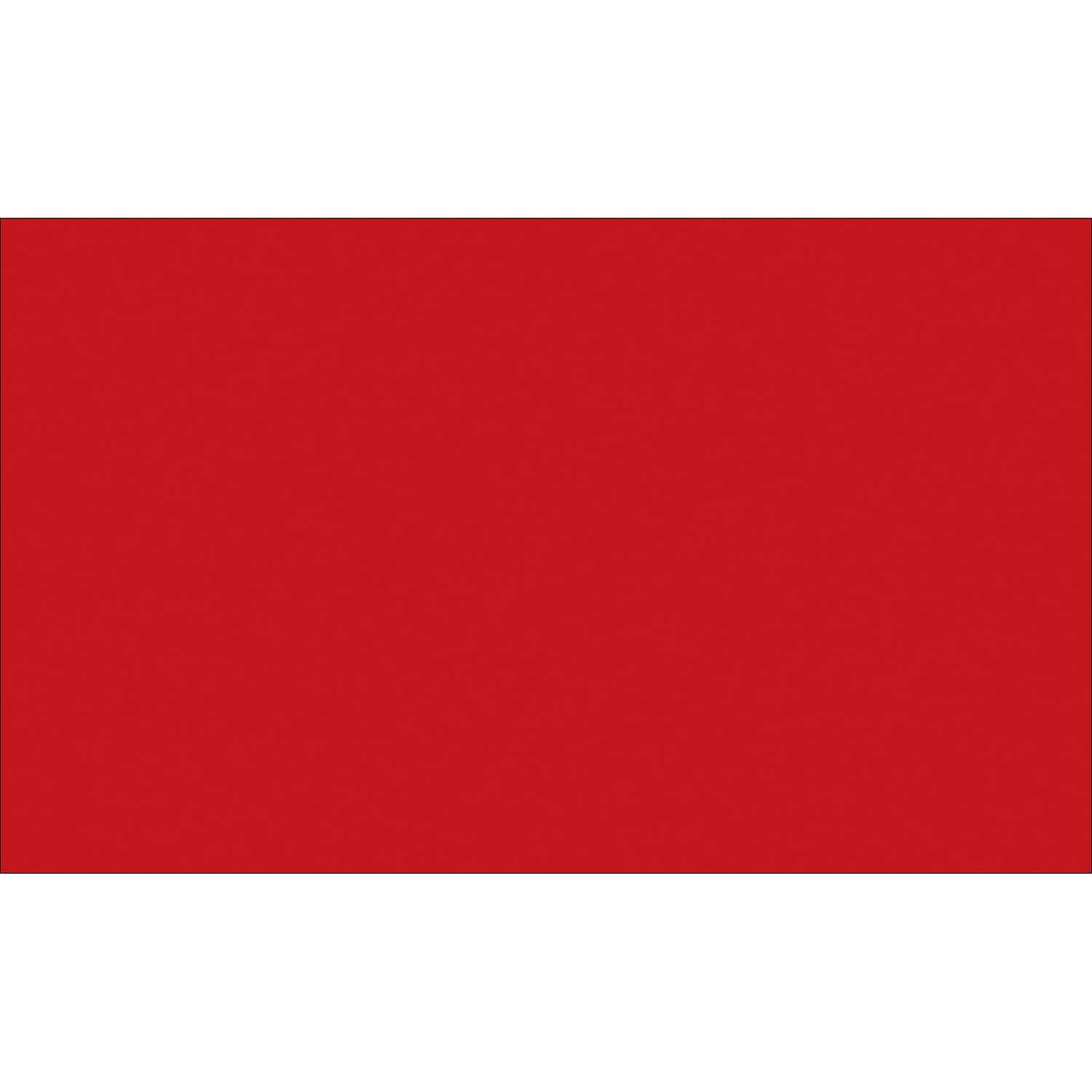 Tape Logic Inventory Rectangle Labels 3" x 5" Red 500/Roll DL632A ...