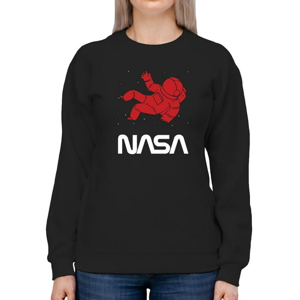 NASA Nasa Astronaut Silhouette Sweatshirt Women -NASA Designs, Female ...