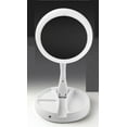 Double Sided LED Mirrored Lamp with 10X Magnification with Tray inside ...