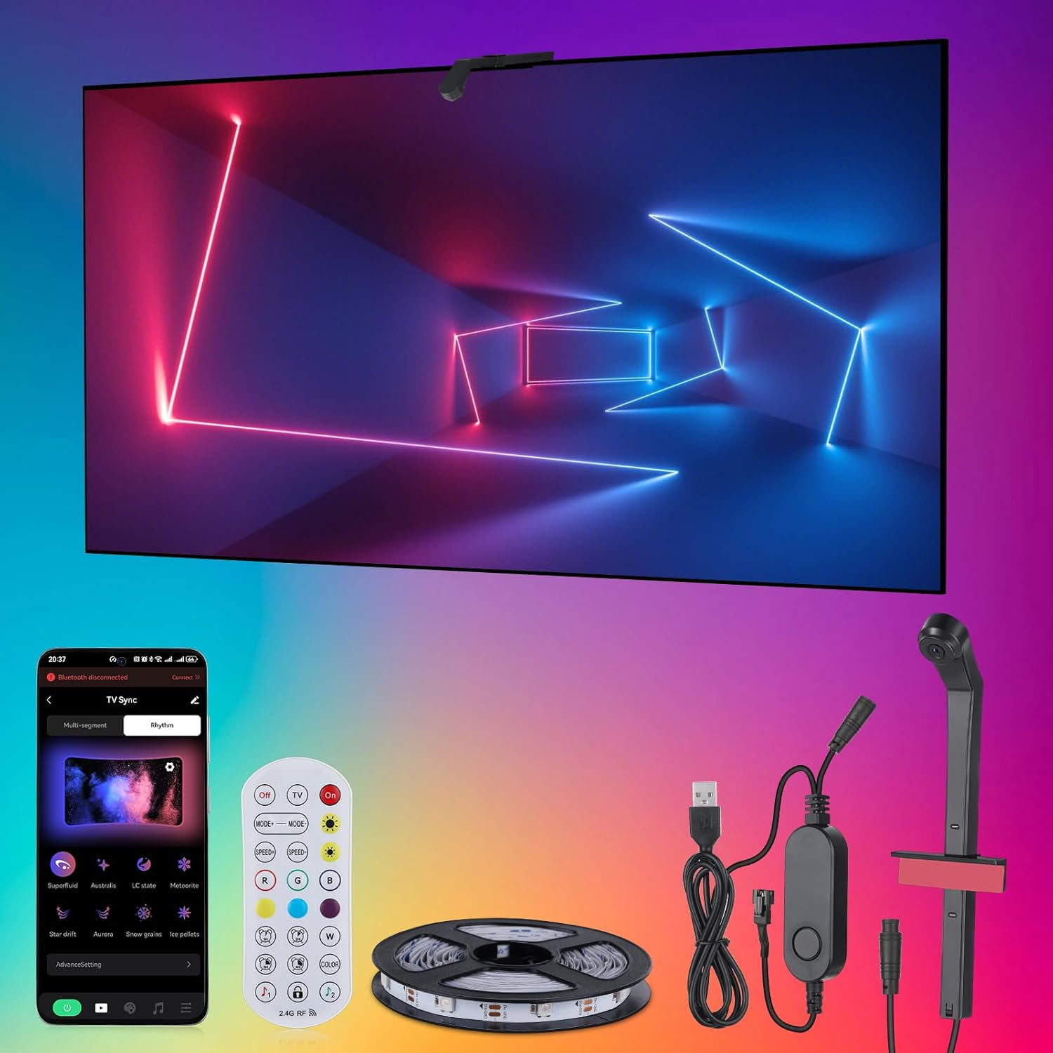 Click here for Salafire Tv Backlight Led Sync  13.12ft Tv Led Bac... prices