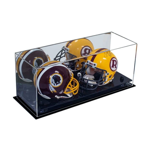2 Mini Football Helmet Display Case (not full size) - - Clear Acrylic ...