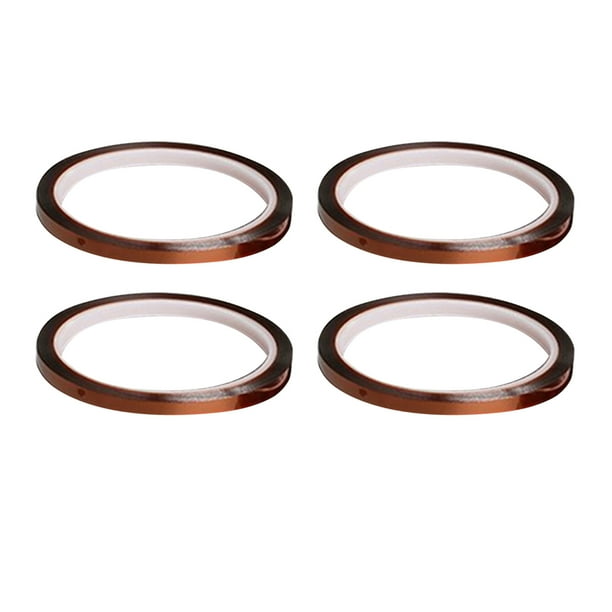 Thermal Adhesive Tape,4 Rolls 0.5cmx33m Thermal Sublimation Heat Tape ...