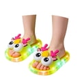 Djtdsds Kids Reindeer LED Light-Up Slide Sandals Fun Open-Toe Shoes ...