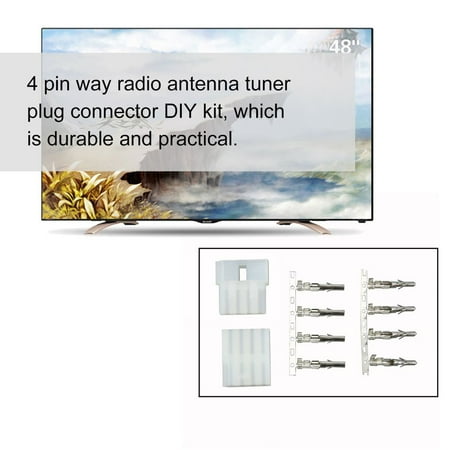 (2 Set) ICOM AT-120 4P 4 Pin Way Radio Antenna Tuner socket Connector ...