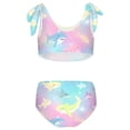 joogoo Girls 2 Piece Colorful Sharks Print Swimsuit Set Kids with ...