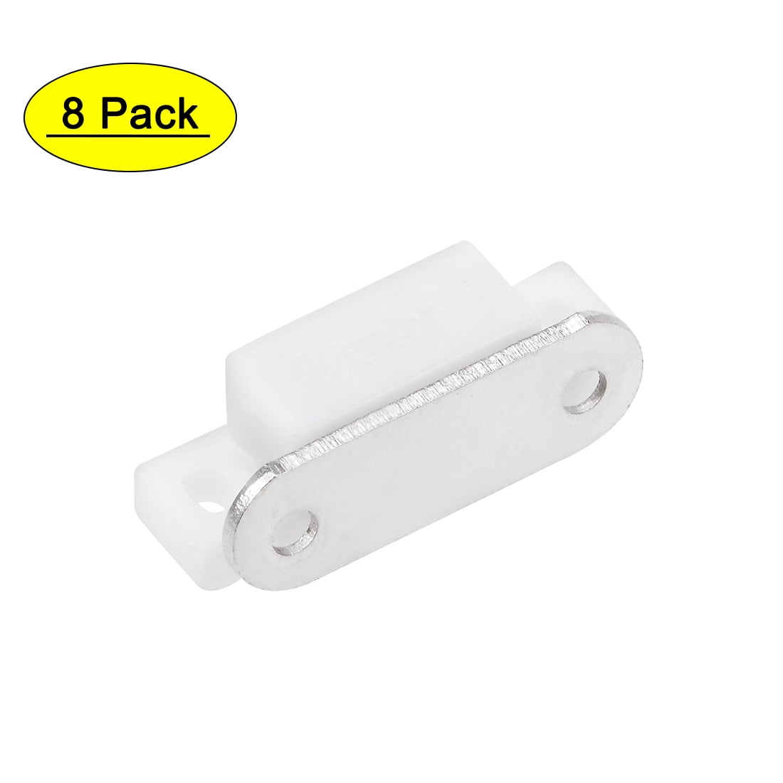Uxcell Magnetic Latches Catch Plastic Magnet Metal White 8 Pack ...