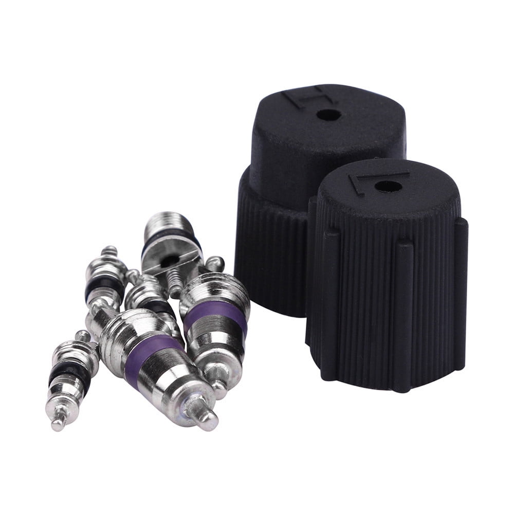 AC A/C SYSTEM CAP & VALVE CORES SANTECH SEAL KIT AIR CONDITIONING ...