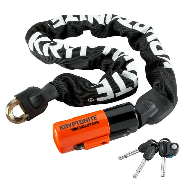 Kryptonite Evolution Series 4 1090 Integrated Chain Bicycle Lock ...