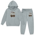Girls Hooded Tracksuit with Leopard Print Cherry Design Pullover and ...