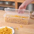 Pasta Storage Container, 9.6" Plastic Airtight Organizer Canister with ...