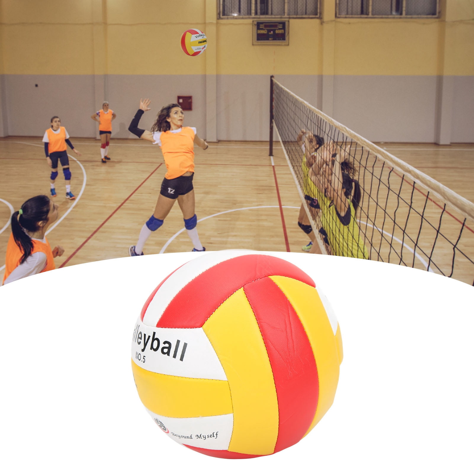 Kids Volleyball Volleyball PVC Leather Machine Stitched Volleyball Size ...