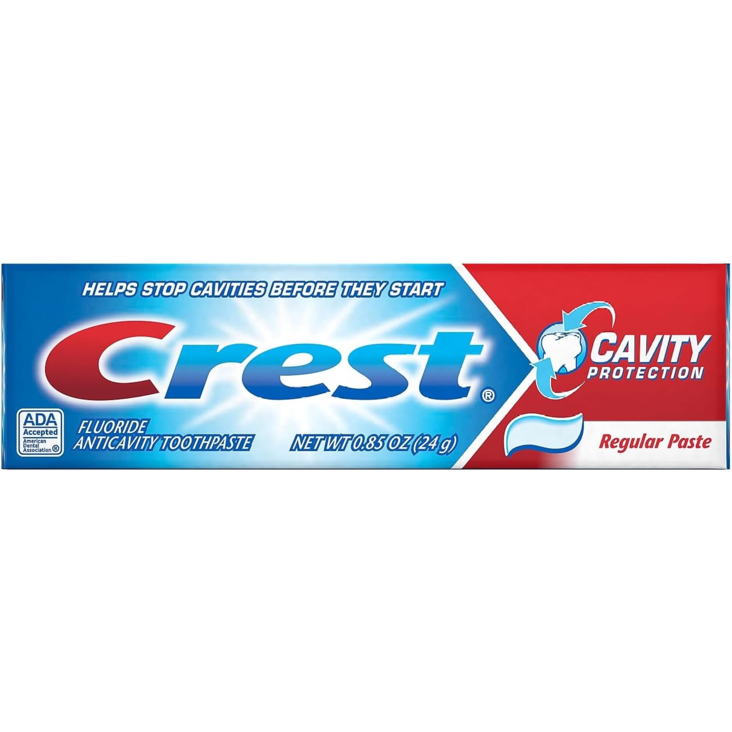 Pasta de dientes Crest Cavity Protection Regular Travel 25 ml x24 ...
