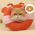 Cartoon Plush Elizabethan Collar Adjustable For Dog Cats Licking ...
