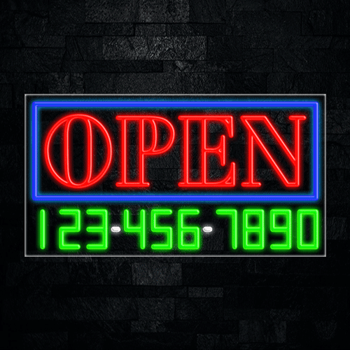 Open LED Neon Sign 33"L x 18"H #35013 - Walmart.com