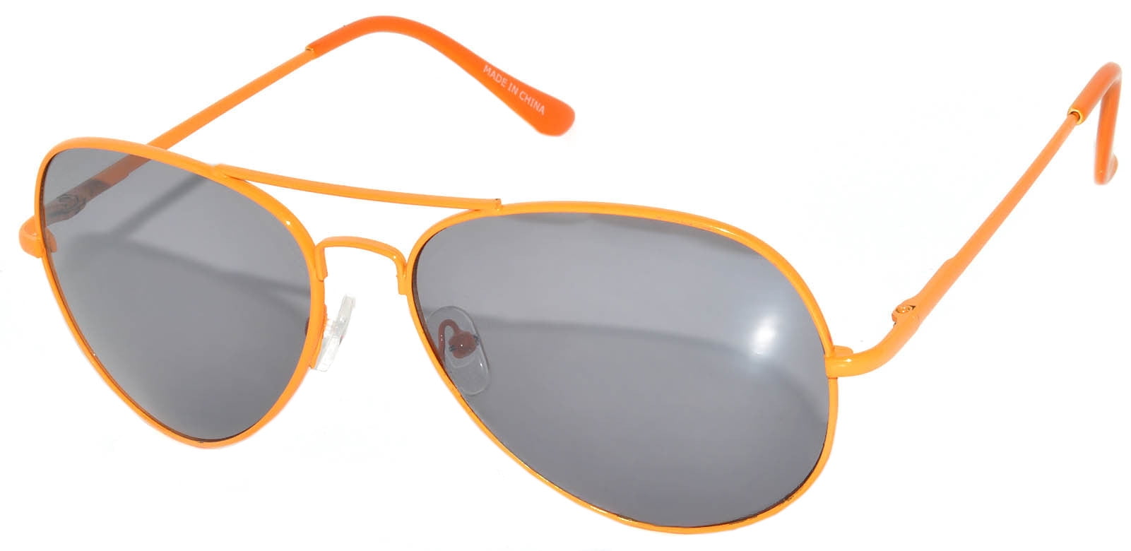 OWL Aviator Sunglasses Orange Metal Frame for Men and Women - Walmart.com