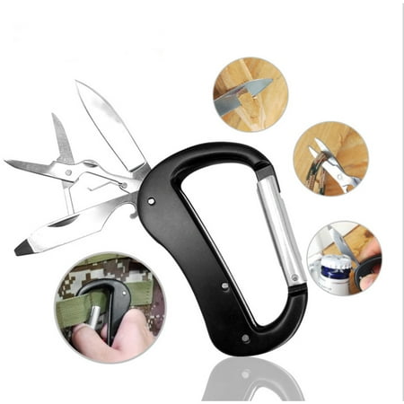 Aluminum Carabiner D Shape, Spring Snap Hook Key Chain Clip ...