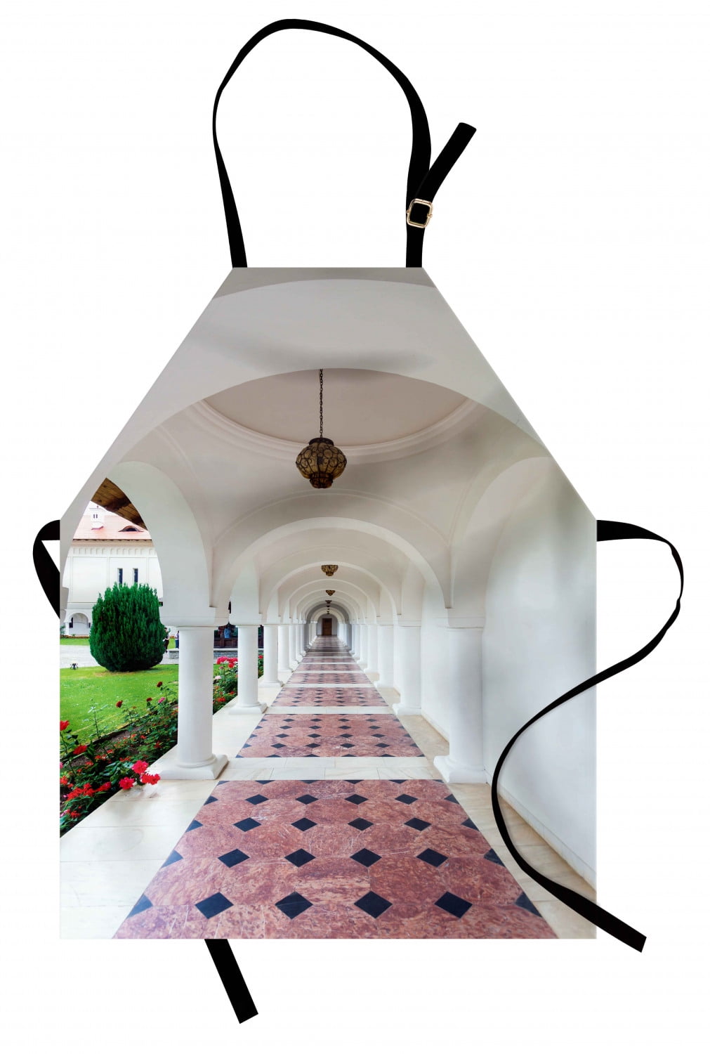 Travel Apron Dome Arched Colonnade Hallway at Sambata De Sus Monastery ...