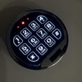Electronic Safe Lock LED Keypad Chrome Gun Safe Lock Replacement With ...