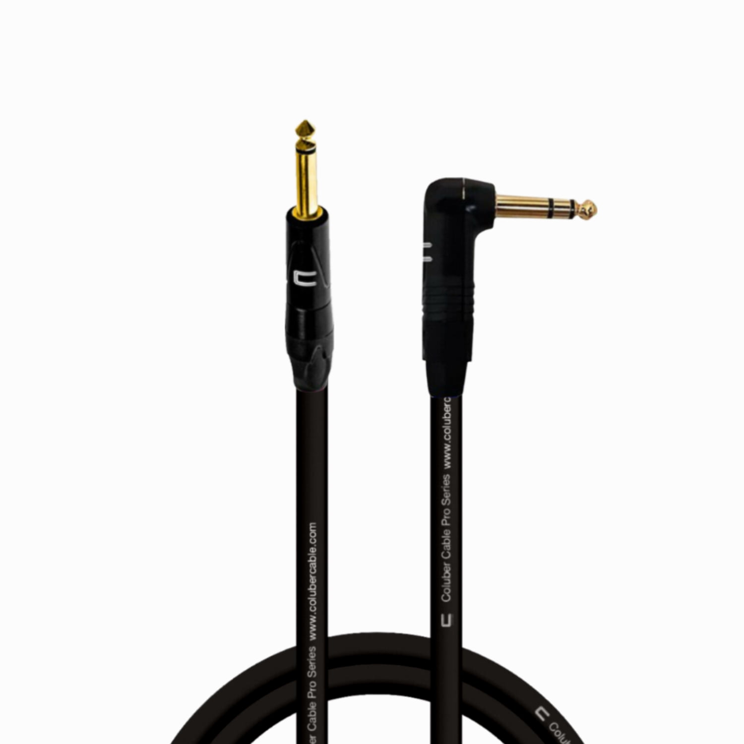 Coluber Cable - 1/4" TS Male to Right Angle 1/4" TRS - Pro 3-Pin ...