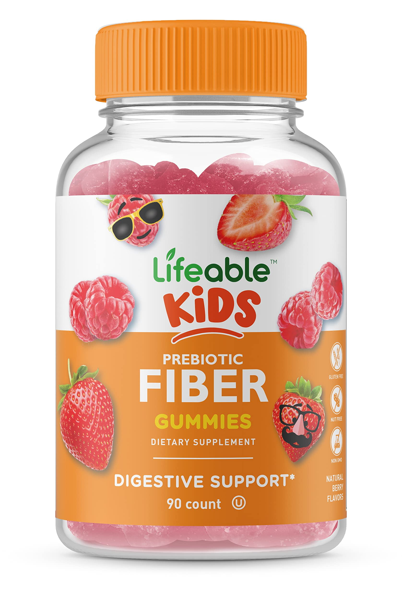 Suplemento de fibra prebiótica Gummies Lifeable Kids 90 Gomitas ...