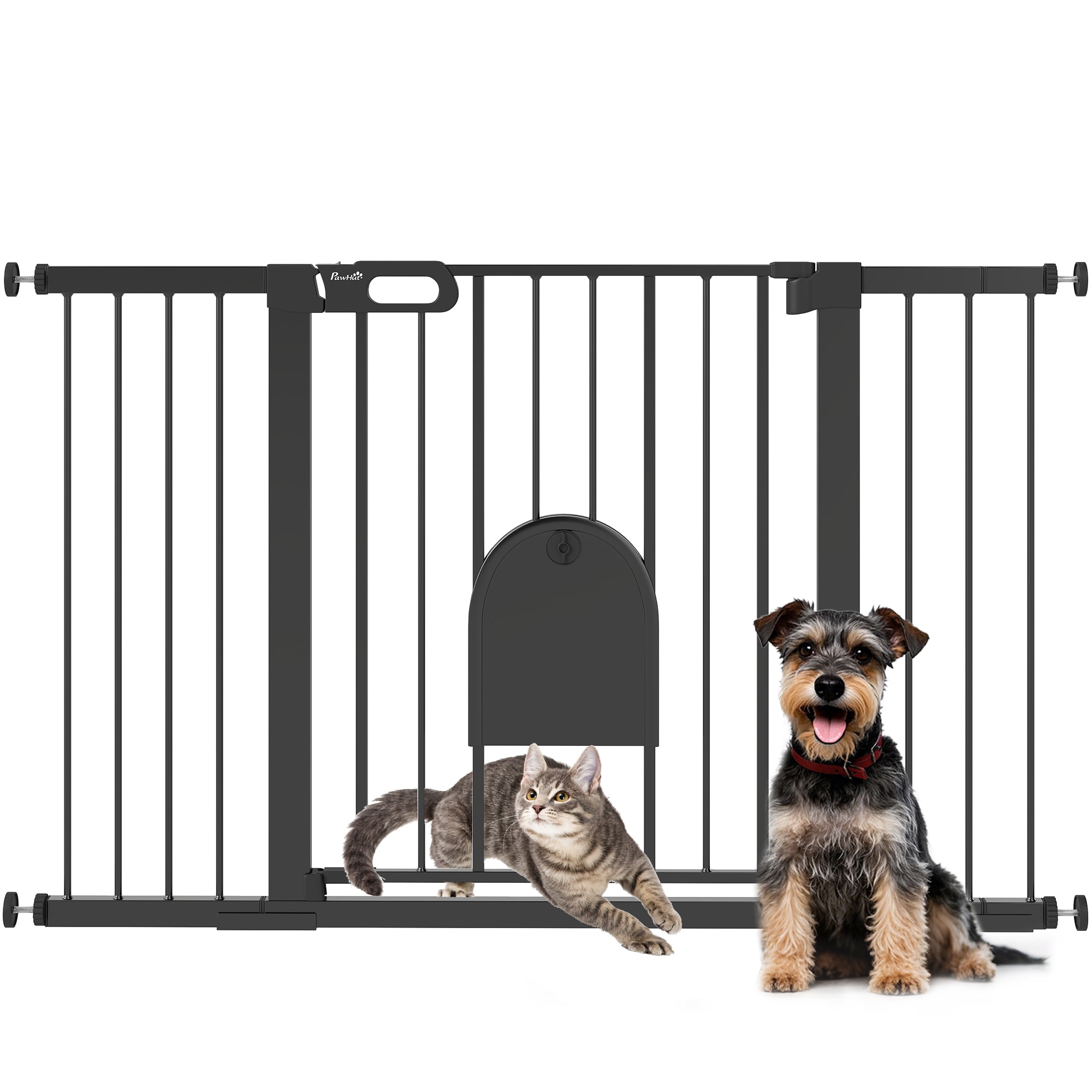 Click here for Pawhut 30-52 Extra Wide Pet Gate Barrier With Smal... prices