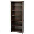 Home Square 3-Piece Set with 29" 2 Shelf 48" 4 Shelf 77" 6 Shelf ...