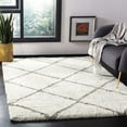 Safavieh, Shag Rug, 8' x 10', Ivory Grey Pattern, Polypropylene ...