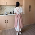 Pinafore Apron Dress，Japanese Cotton Linen Cross Back Apron for Women ...