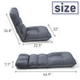 VredHom Blue Gaming Chair Adjustable Padded Floor Folding - Walmart.com