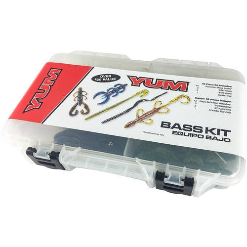 YUM Worm Fishing Kit Assortment Soft Plastic Baits - Walmart.com